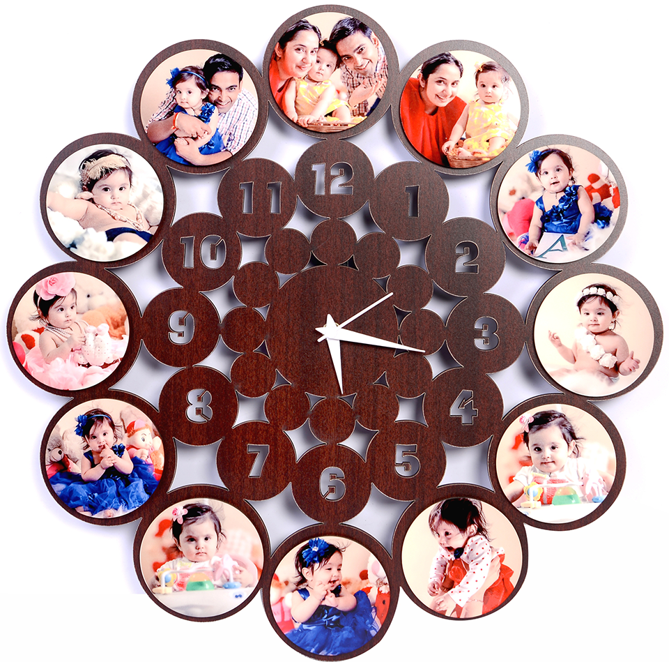 Personalized Photo Collages and Photo Wall Clock at Best Price Online
